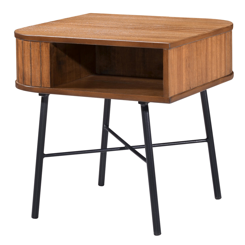 Criterion Albany End Table 500mm Semi-Assembled, Powder Coated Steel L ...