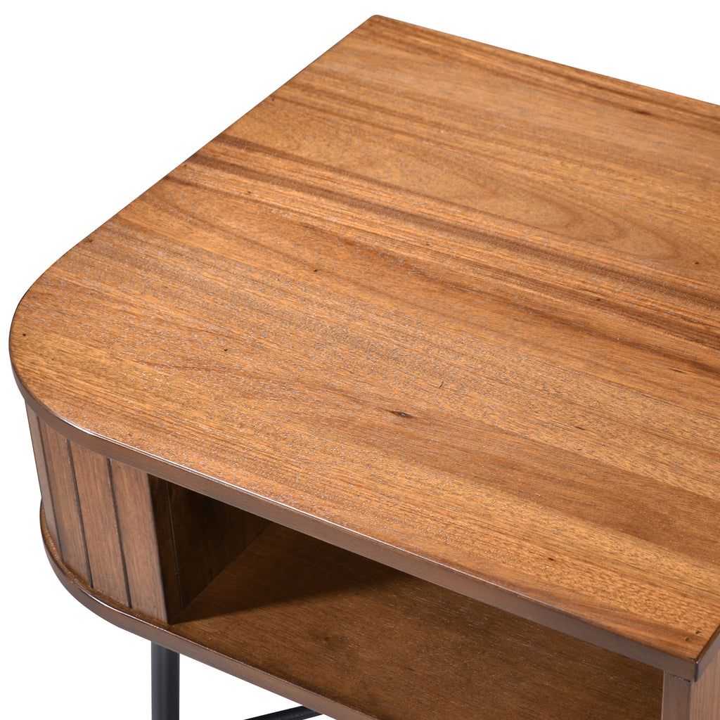 Criterion Albany End Table 500mm Semi-Assembled, Powder Coated Steel L ...