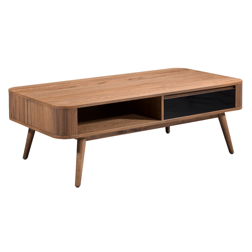 Criterion Denham Coffee Table 1200mm Semi-Assembled, Solid Rubber Wood ...
