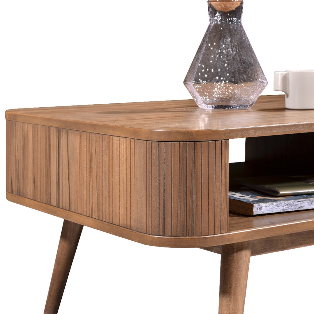 Criterion Denham Coffee Table 1200mm Semi-Assembled, Solid Rubber Wood ...