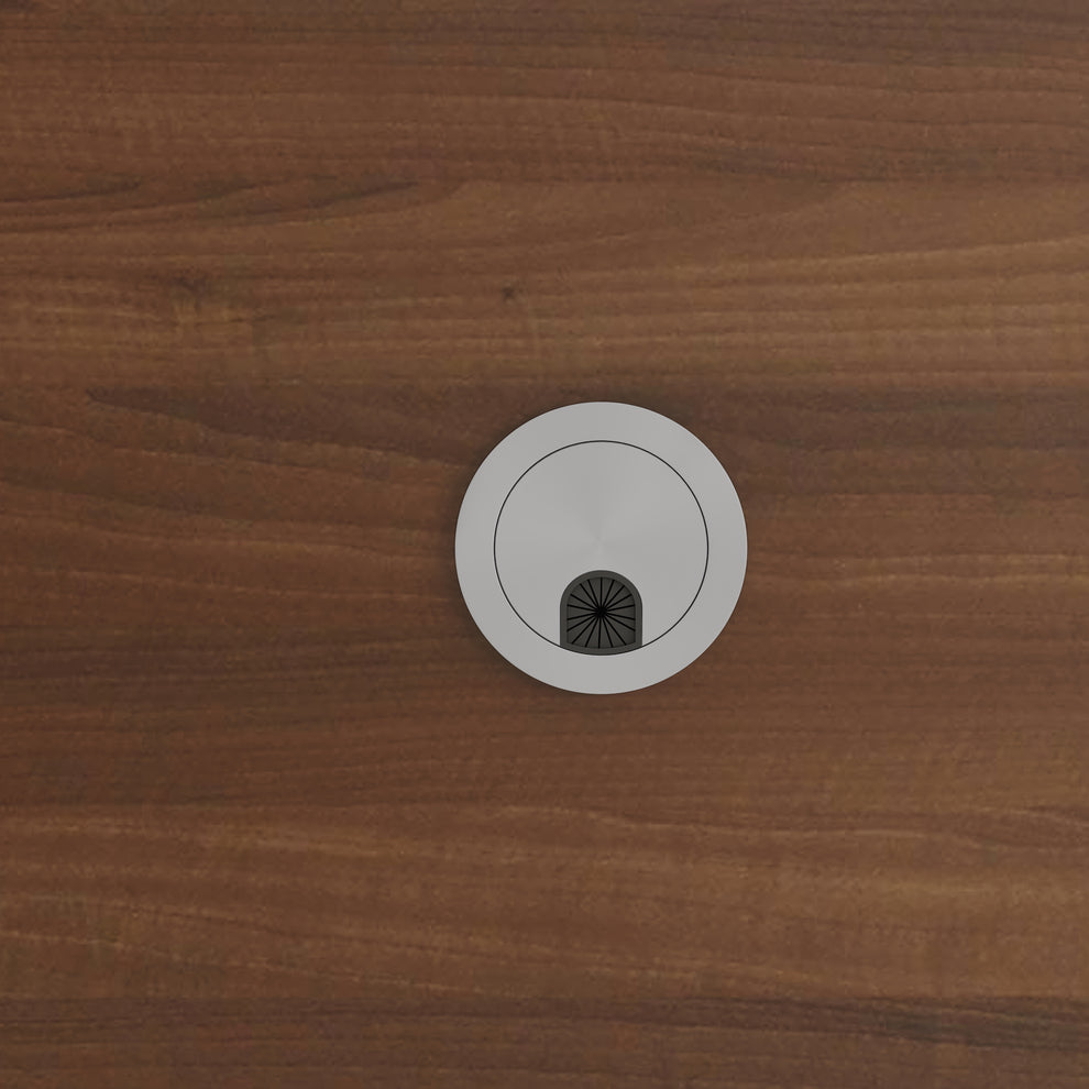 Criterion Lucy Desk 1400mm Walnut Grey Left Hand Storage – Criterion.com.au