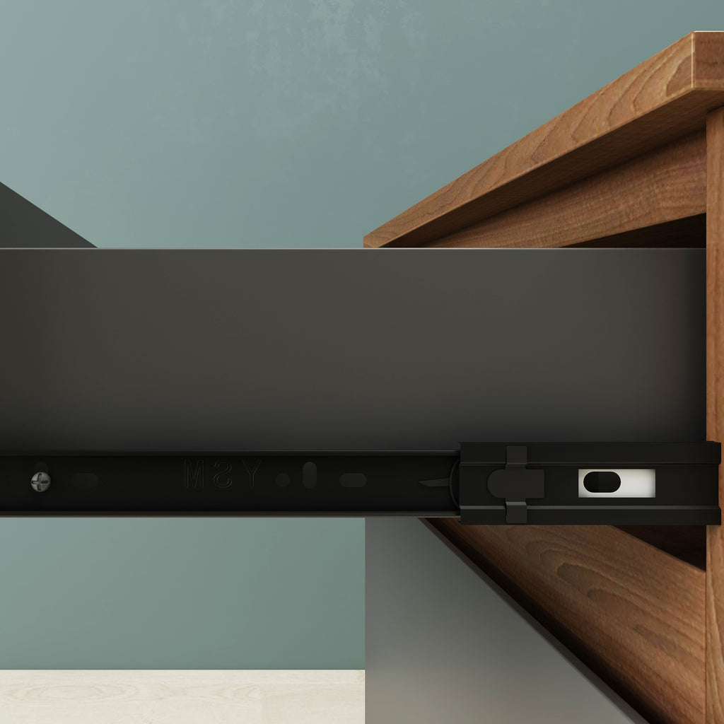 Criterion Lucy Desk 1400mm Walnut Grey Right Hand Storage – Criterion ...