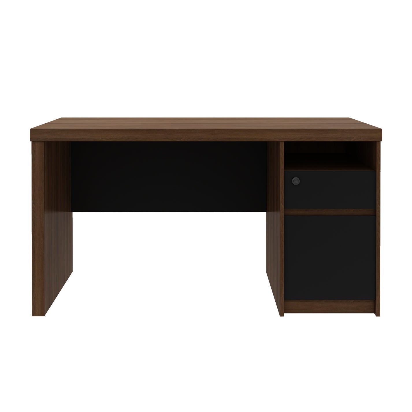 Criterion Lucy Desk 1400mm Walnut Grey Right Hand Storage – Criterion ...